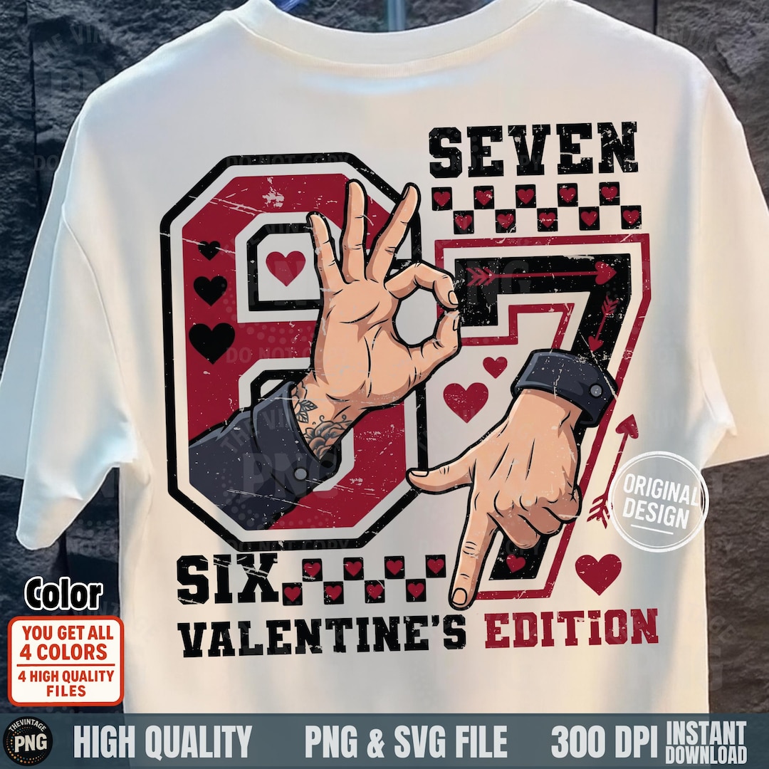 Funny 67 Hand Sign Valentine PNG, Adult Humor Meme (digital Download ...