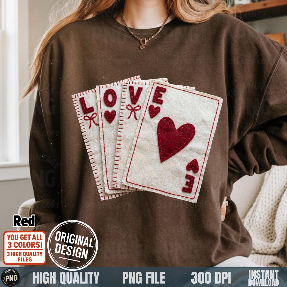 Coquette Love Playing Cards PNG, Faux Embroidery Patchwork (digital ...