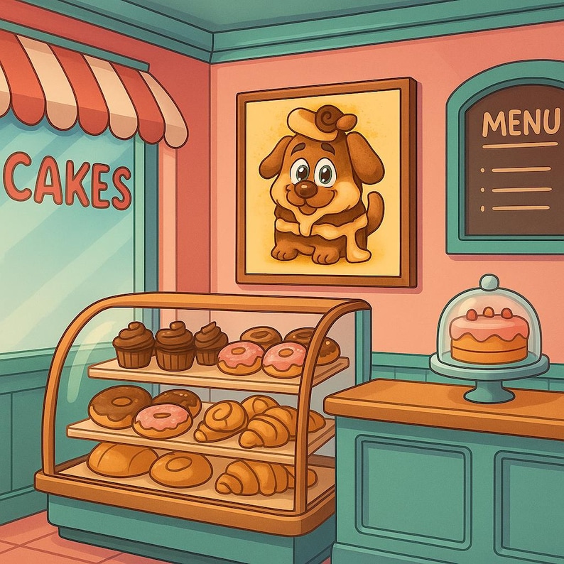 Tiramisu Dog – Dessert Animal Printable & Wallpaper | A4 JPG ...