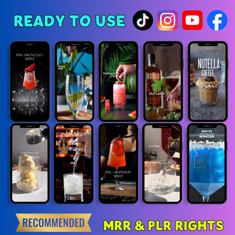 2500+ Cocktail Recipes Bundle | Mixology Videos (instant Download) - Etsy