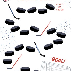 Personalized Hockey Reward Chart: Incentive Tracker (PDF Downloadable ...