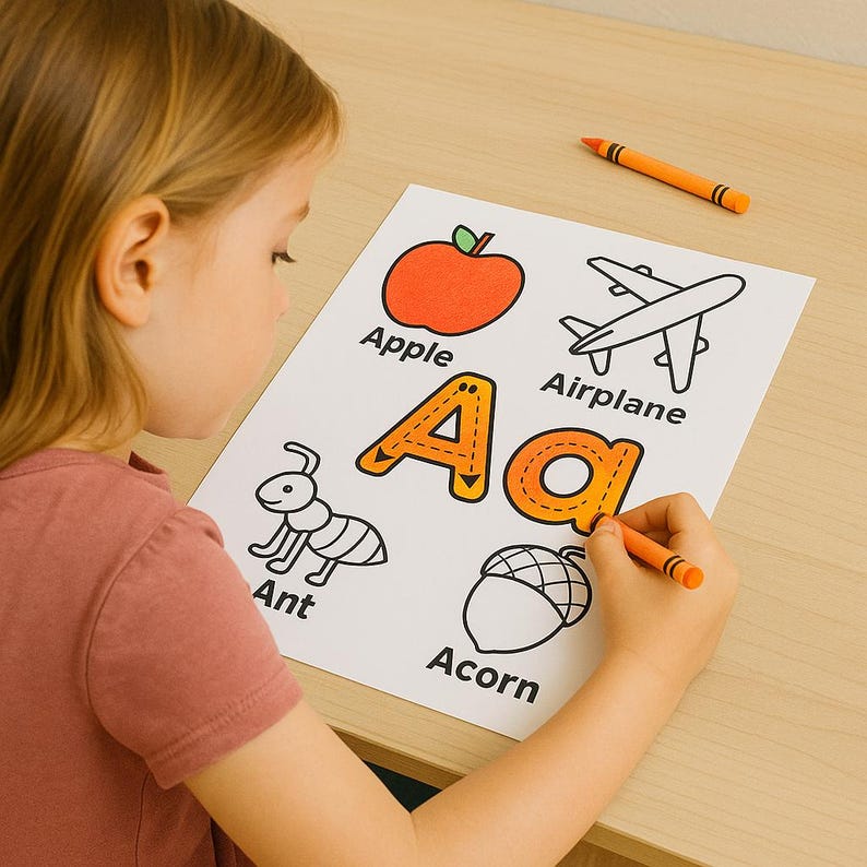 Printable Alphabet Coloring Book for Kids | ABC Digital Worksheets to ...