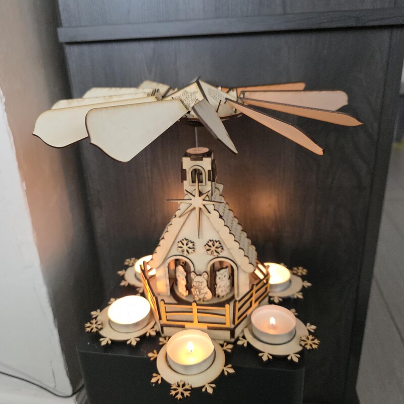 German Christmas Spinning Candles - Etsy
