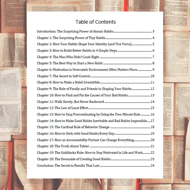 Atomic Habits by James Clear - Chapter-wise Summary and Key Points for Time Savvy Readers- Ebook ...