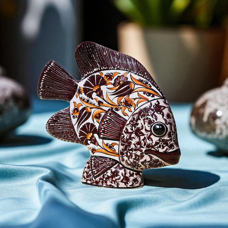 Clay Fish Sculpture - Etsy