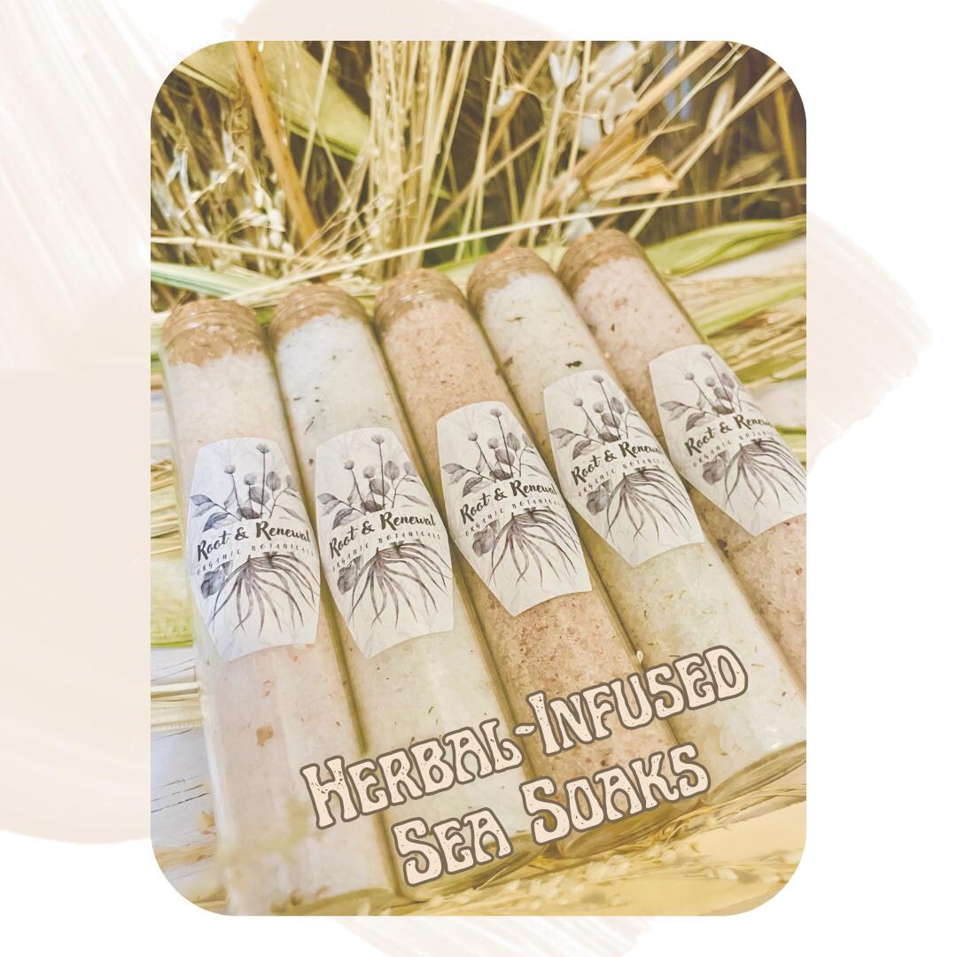 Herbal Infused Bath Salt Set – Vegan Botanical Self-care Kit - Etsy