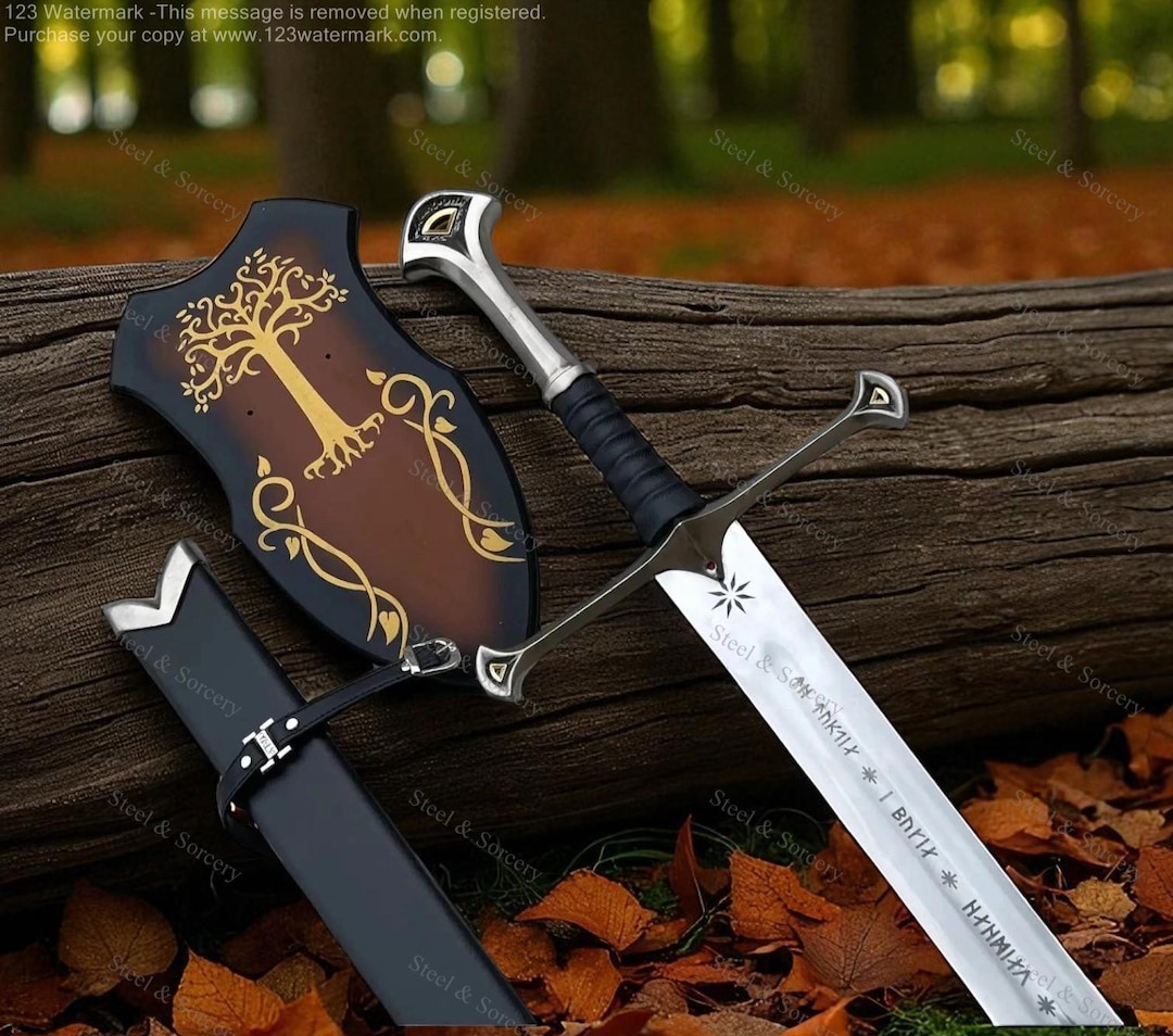 Anduril Sword of Aragorn Narsil Replica King Elessar Broken Sword Lord ...