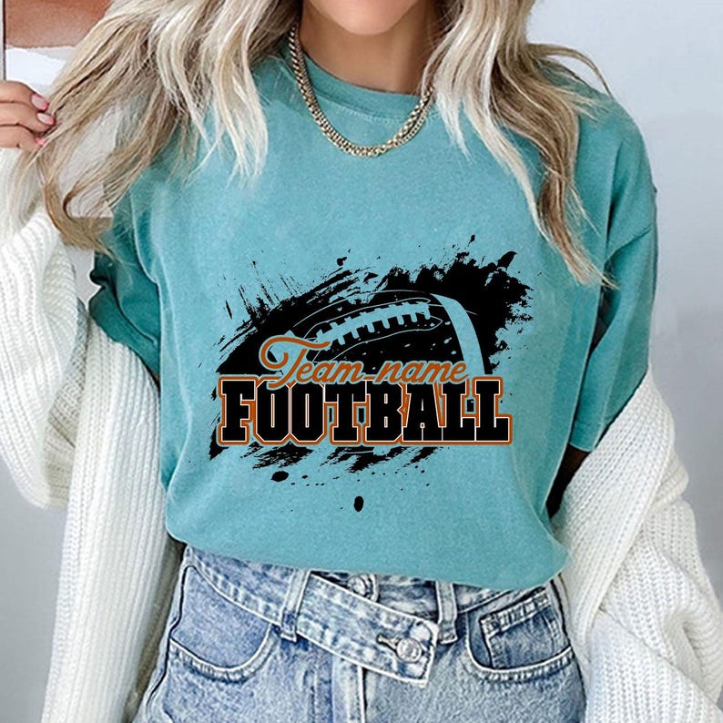 Custom Football Team Name Png, Custom School Spirit Png, School ...