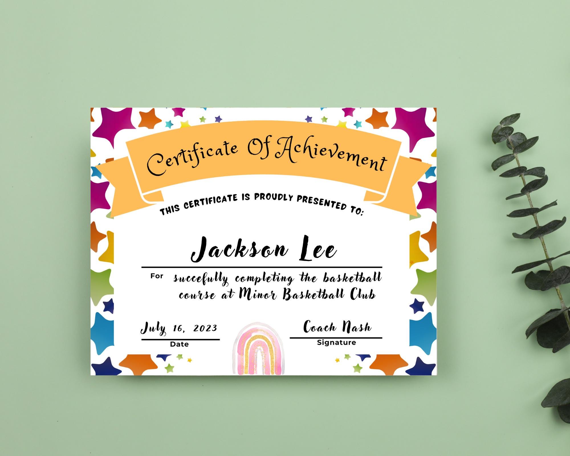 Printable Kids Certificates of Achievement, Graduation Diploma, Kids ...