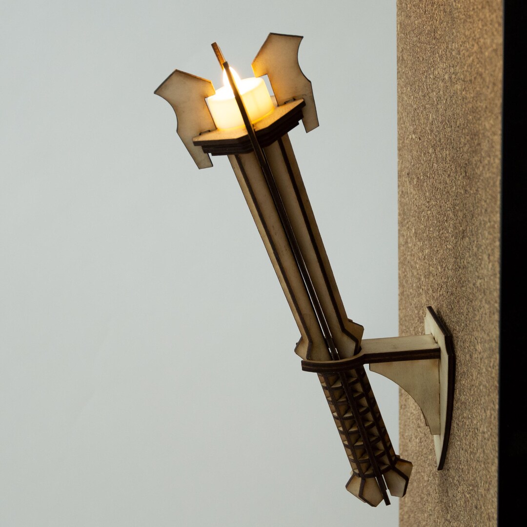 Torch LED Light - Laser Cut Files, Digital Download for 3mm 4mm ...