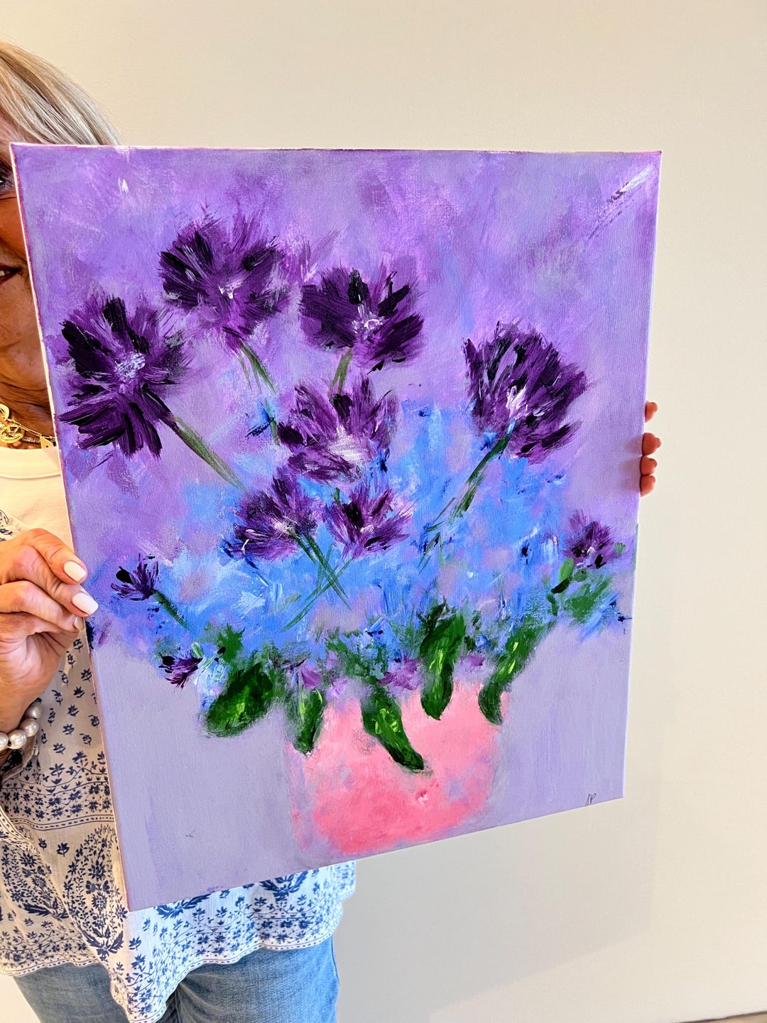 Splash of Violet - Acrylic Paint on Canvas #14 - Etsy