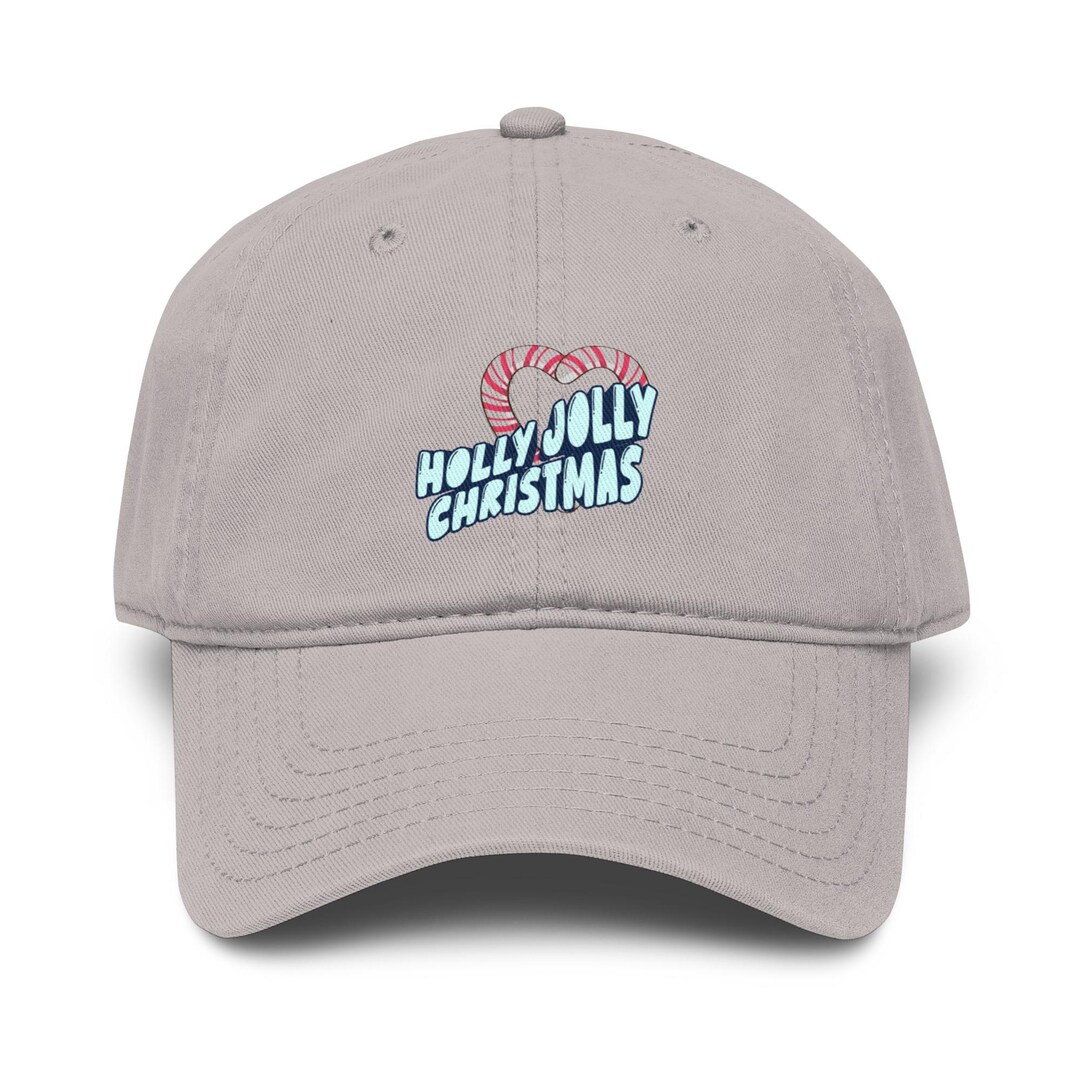 Holly Jolly Christmas Matching Hat Garment Washed Baseball Cap - Etsy