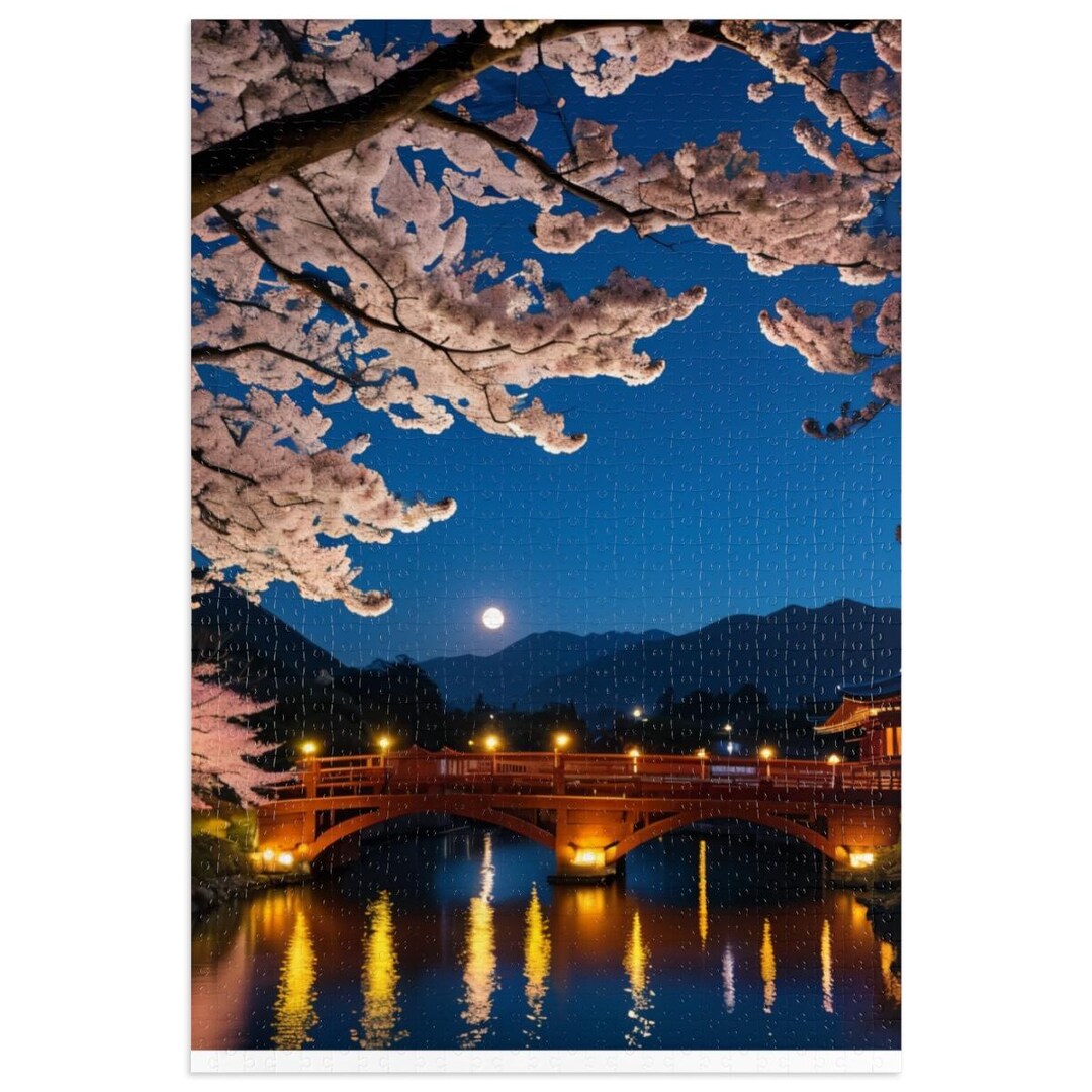 Enchanting Cherry Blossom Jigsaw Puzzle With Tin - Perfect for Family ...