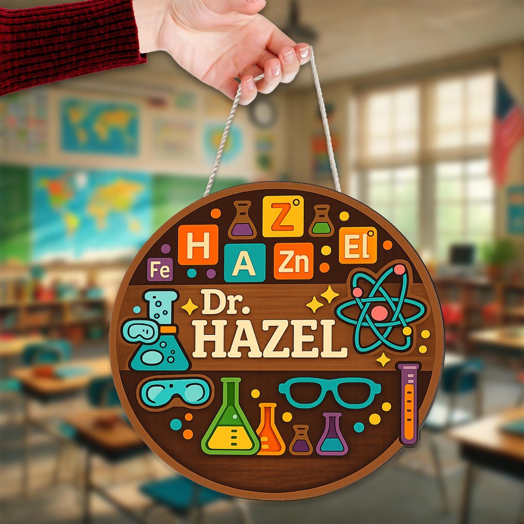 Science Lab Door Sign Personalized Chemistry Name Plate for Office or ...