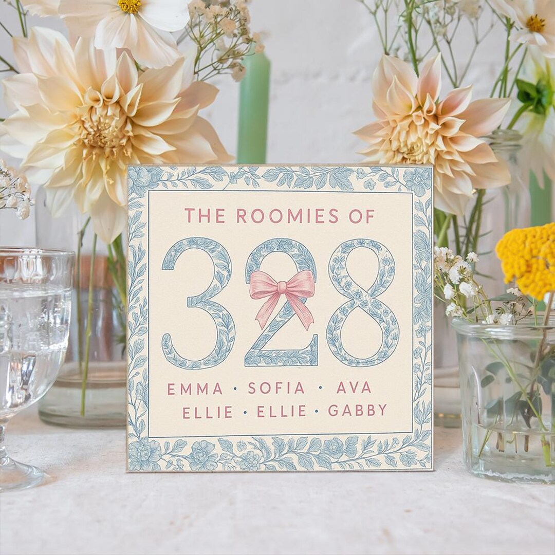 Custom Wooden Dorm Room Sign: Personalized Roommate Gift - Etsy