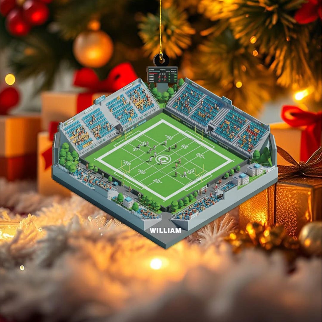 Customized Football Arena Hanging Decor, Sports Lover Christmas Tree ...