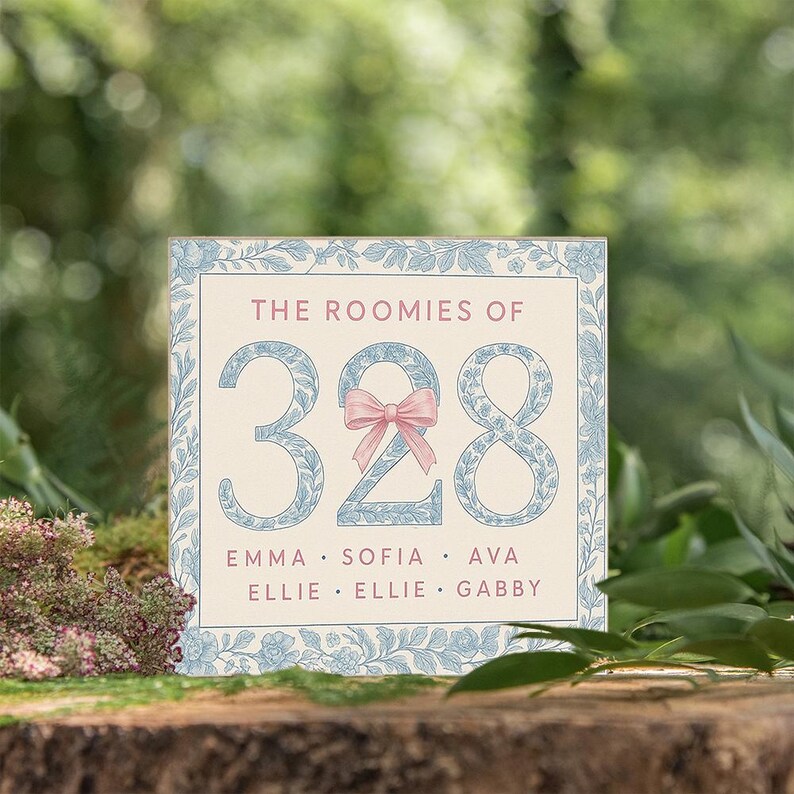 Custom Wooden Dorm Room Sign: Personalized Roommate Gift - Etsy