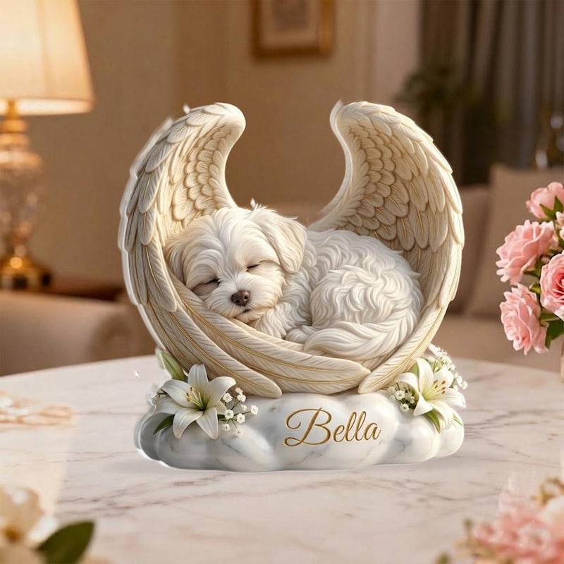 Dog Memorial Angel Statue - Etsy