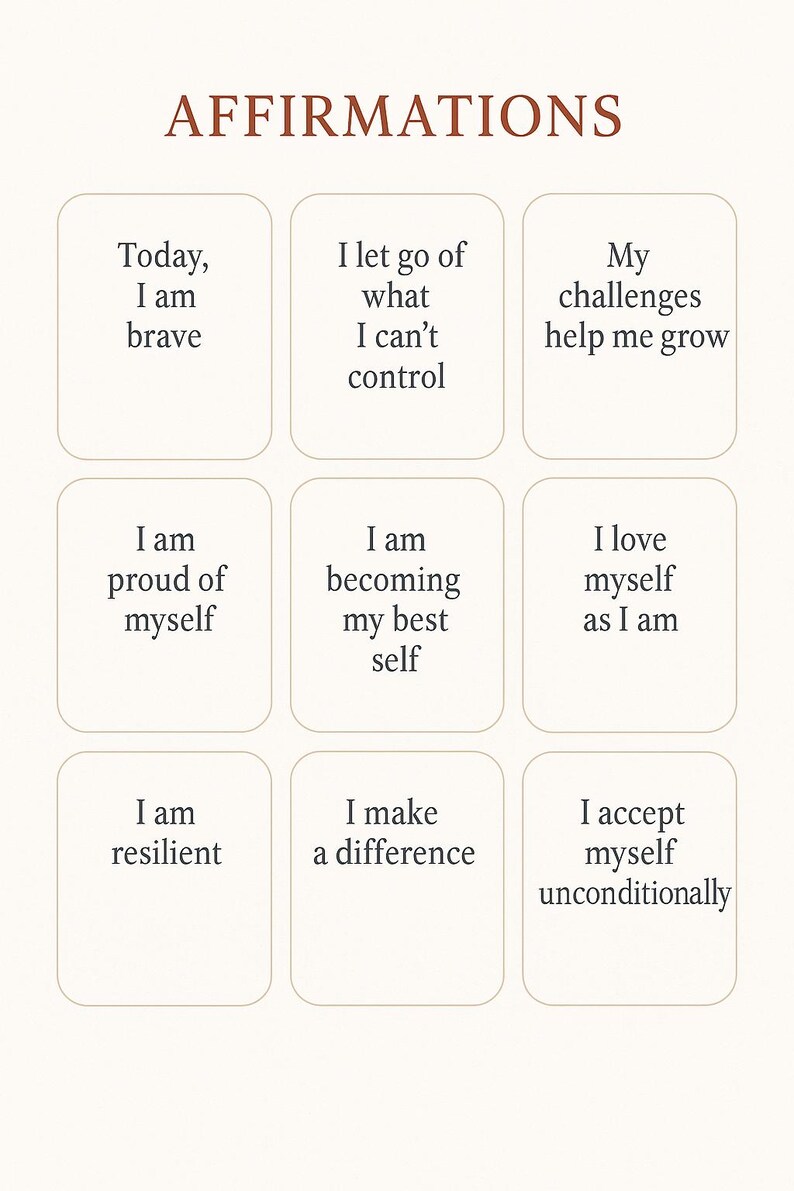 45 Printable Positive Affirmations | Digital Download for Spiritual ...