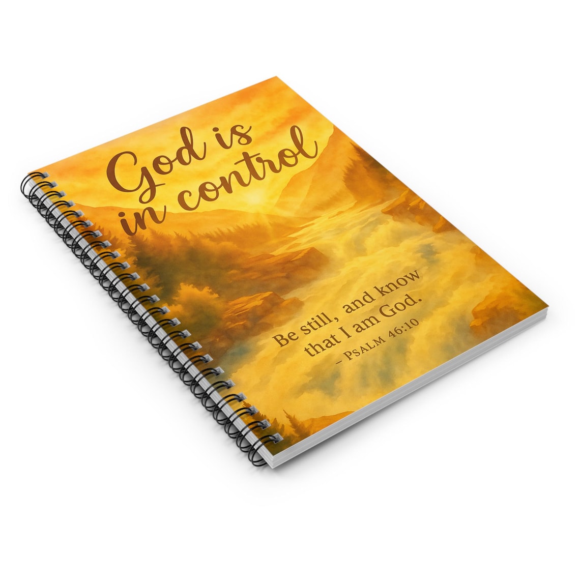 Inspirational Spiral Notebook - God's Guidance Journal, Faith Planner ...