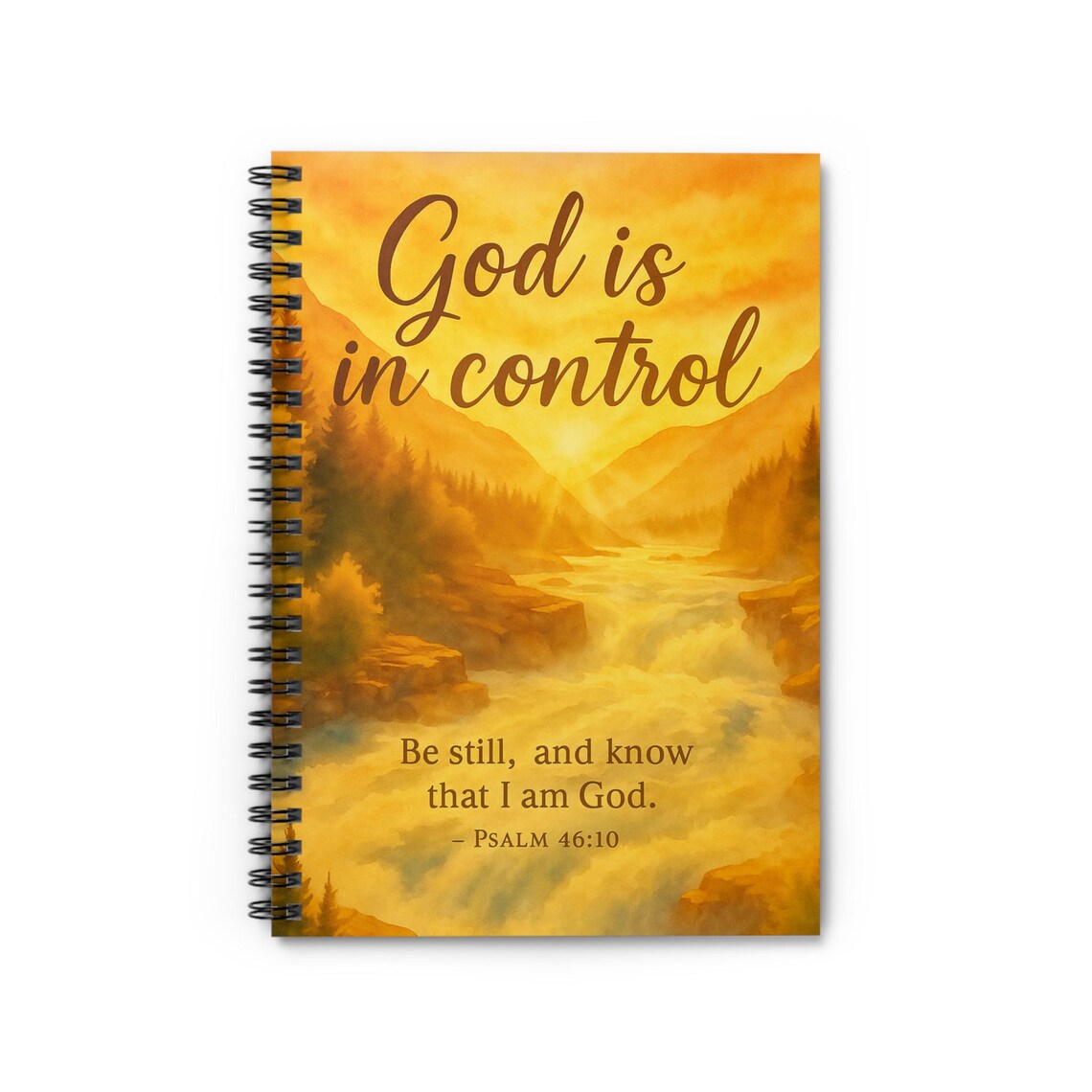 Inspirational Spiral Notebook - God's Guidance Journal, Faith Planner ...