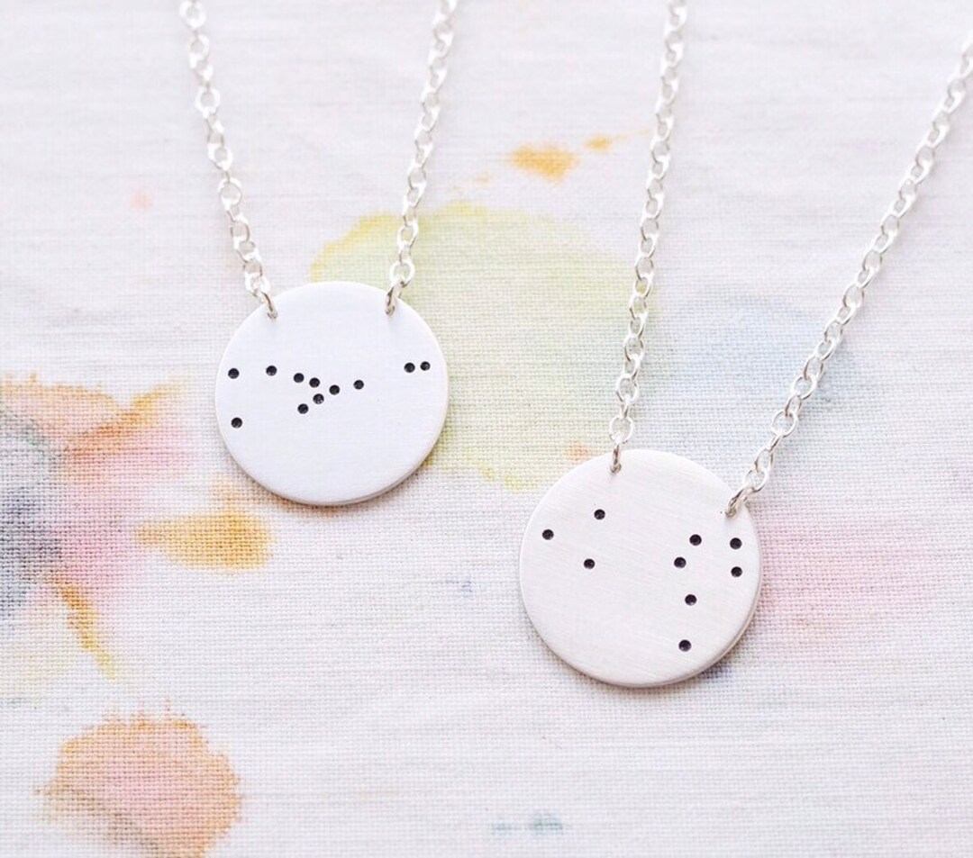 Zodiac Star Sign Constellation Necklace - Etsy