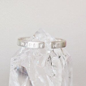 Marry Me Silver Engagement Ring. Affordable Wedding. Can Be ...