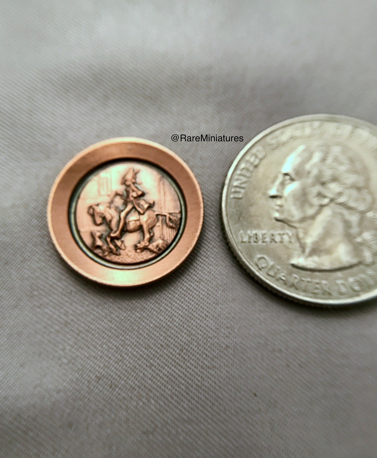 Miniature yankee Doodle Copper Plate by Creative - Etsy