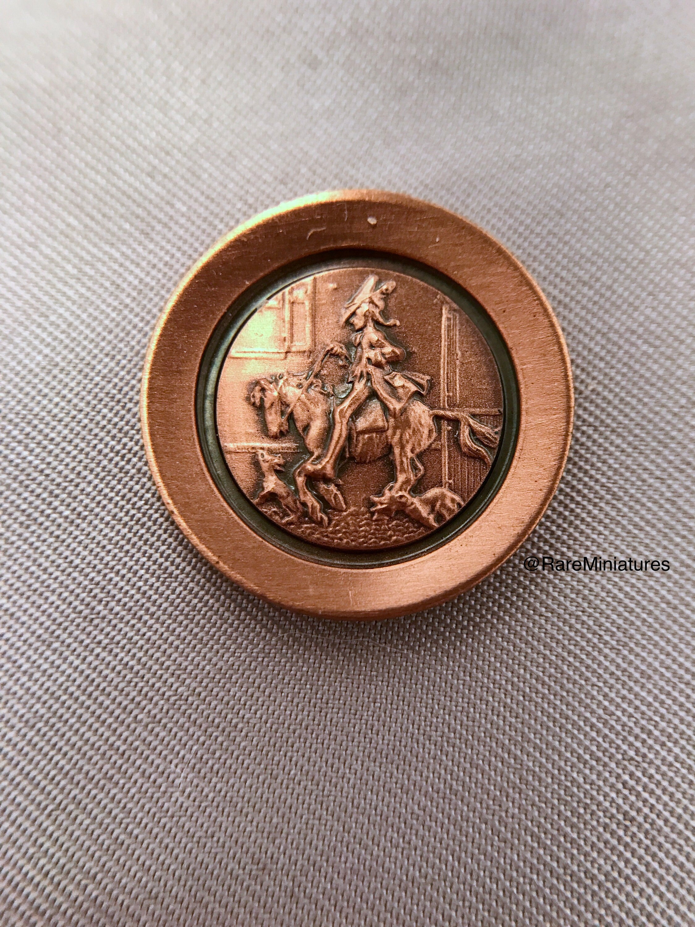 Miniature yankee Doodle Copper Plate by Creative - Etsy