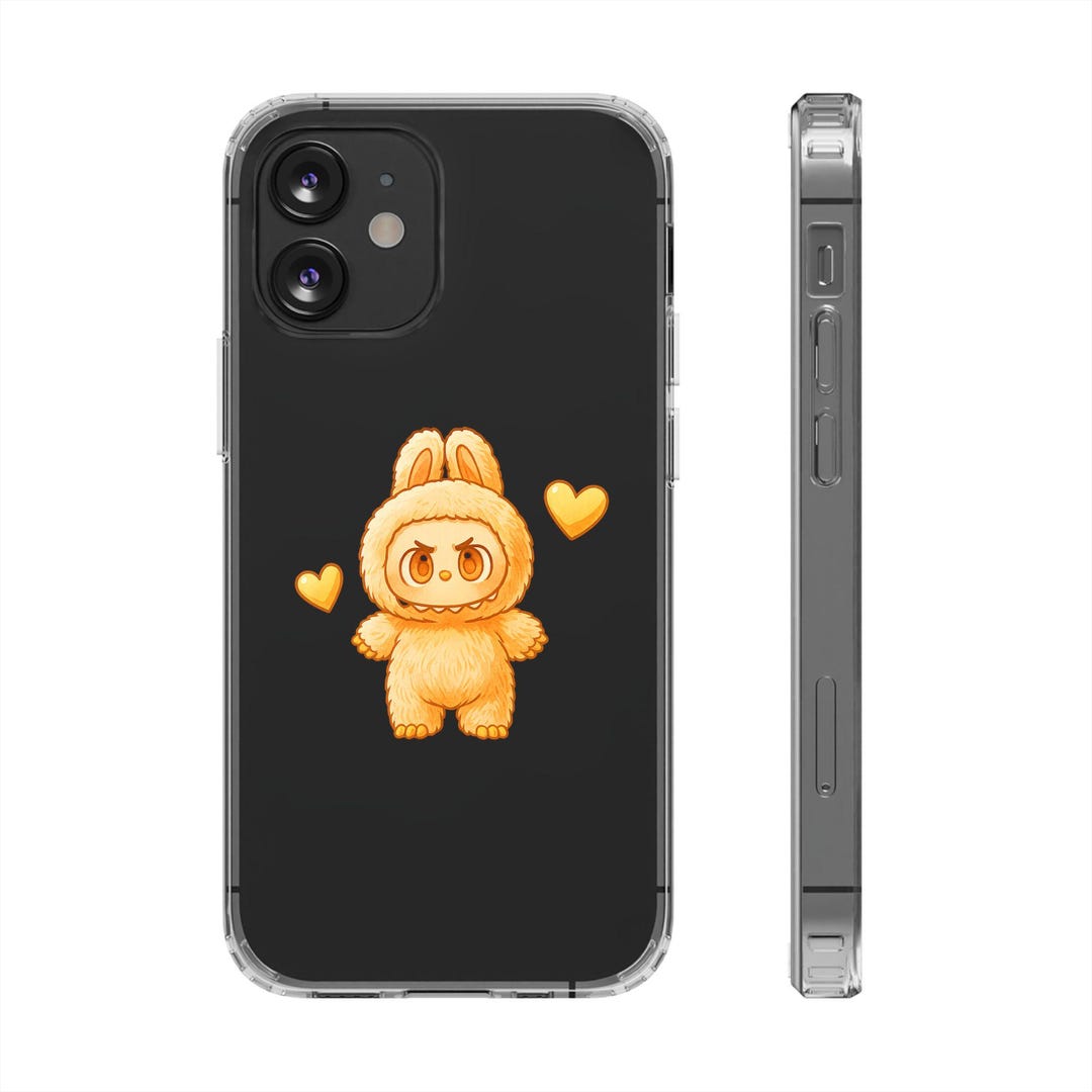 Labubu Phone Case, Labubu Clear Transparent Phone Cover, Cute Kawaii ...
