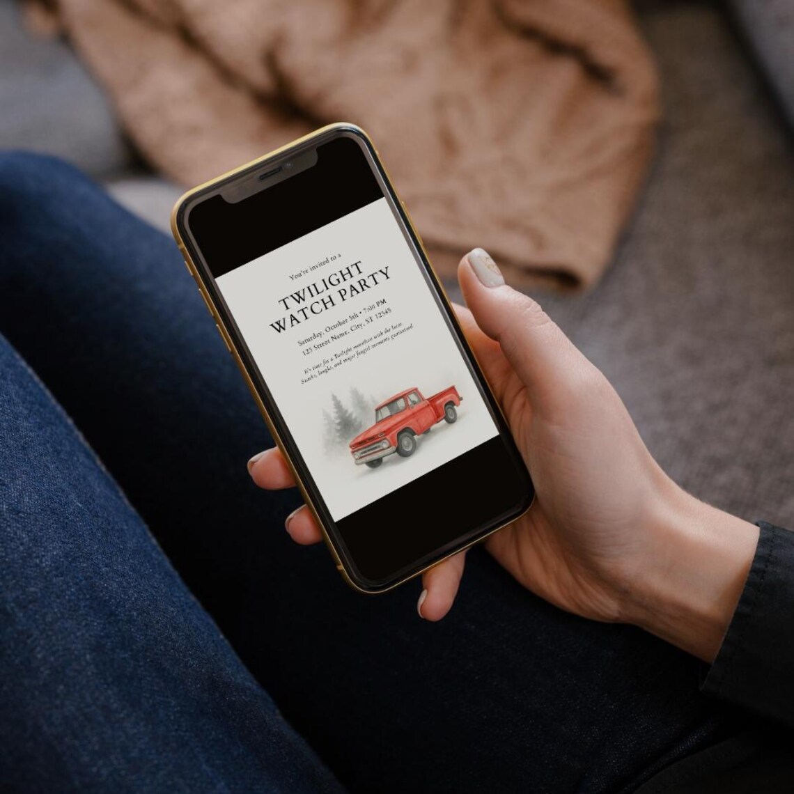 Twilight Watch Party Invitation, Printable Girls Night Movie Invite ...