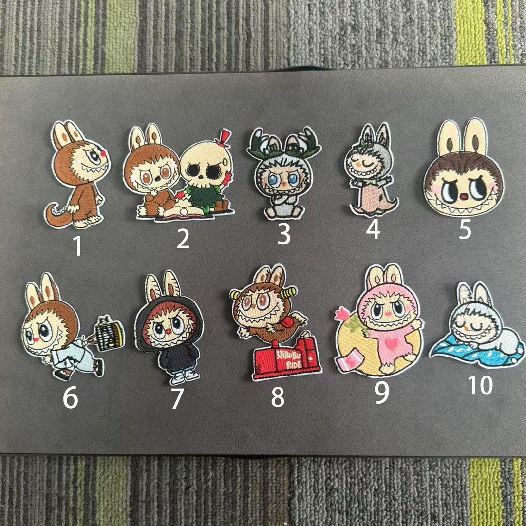 Labubu Patch,labubu Badge Iron on Sew On, Labubu Patches to Personalize ...