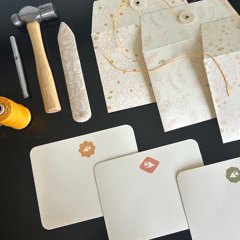 String and Button Envelopes - Etsy