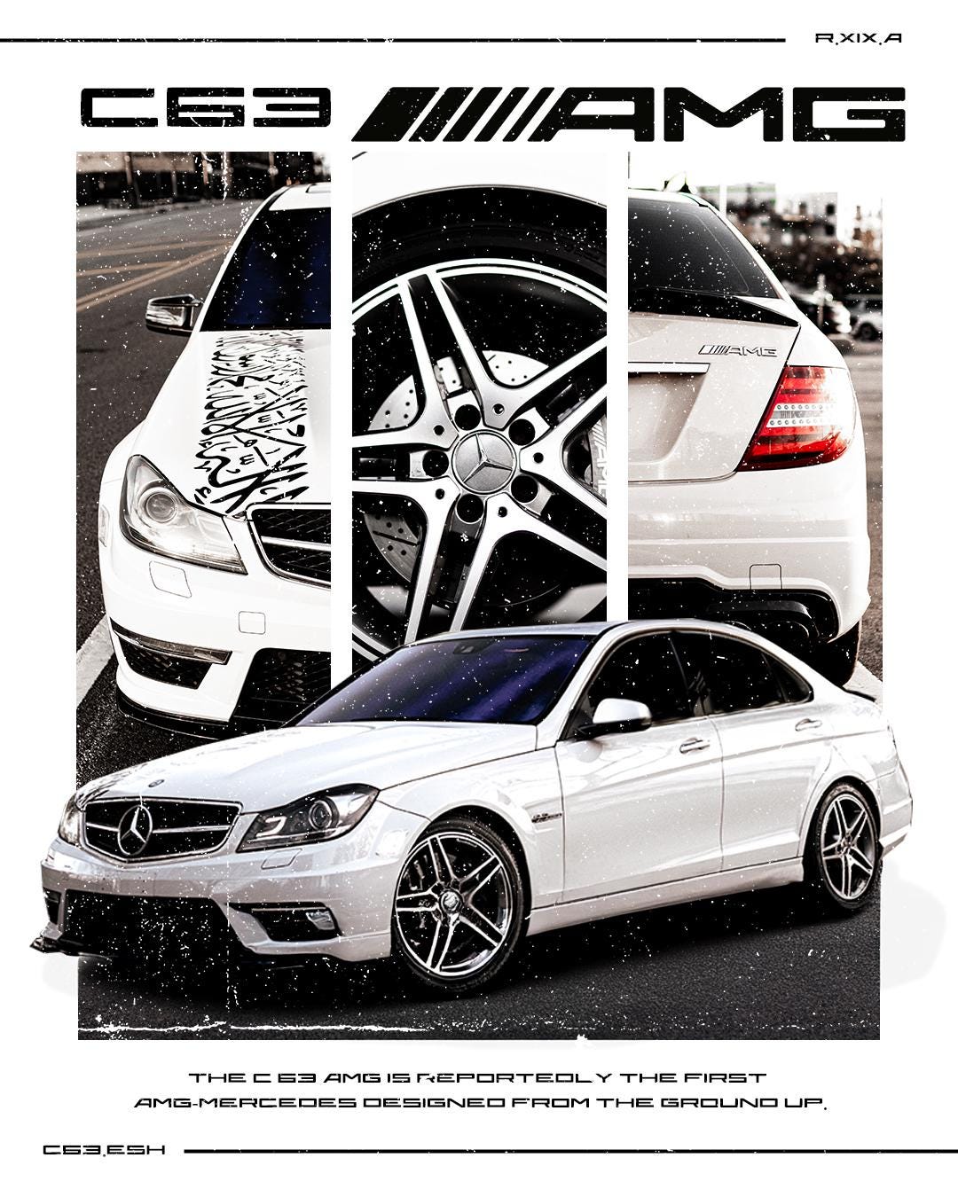 C63 AMG - Poster - Etsy
