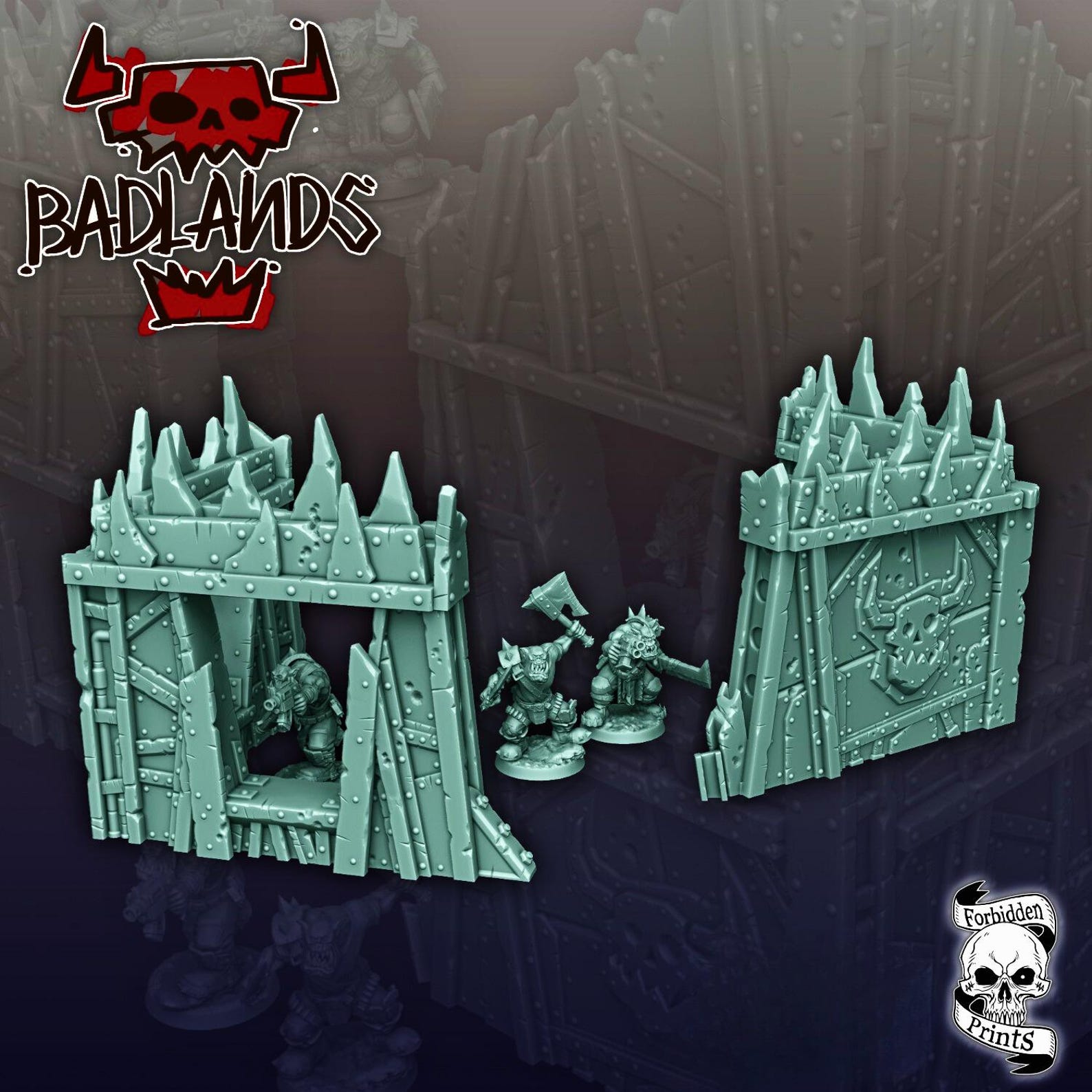 Badlands Wargaming Terrain Set | Modular Orc Fortress - Etsy