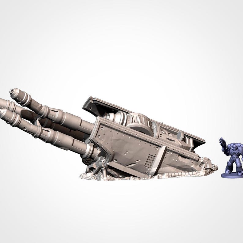Destroyed Mega Titan Terrain Set – Sci-fi Battlefield Wreckage - Etsy