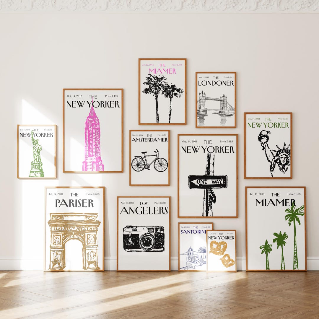 30 Trendy Cities Fashion Magazine Covers – Wall Art Prints for ...