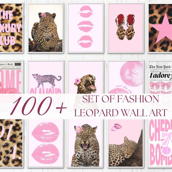 Y2k Cheetah Wall Art - Etsy