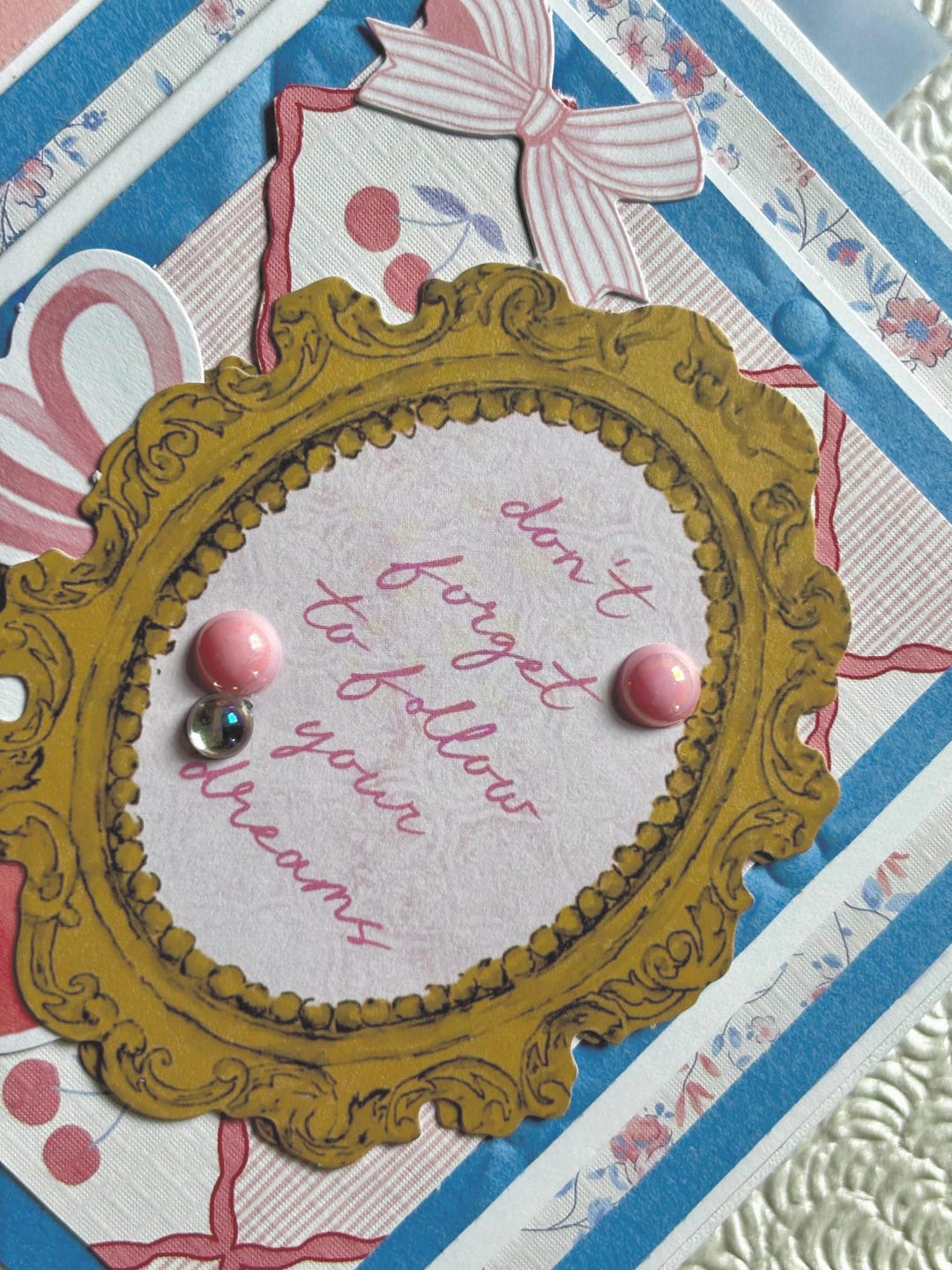 Mini Album Bow Theme Scrapbook Pastel Color Mini Album Coquette Style ...