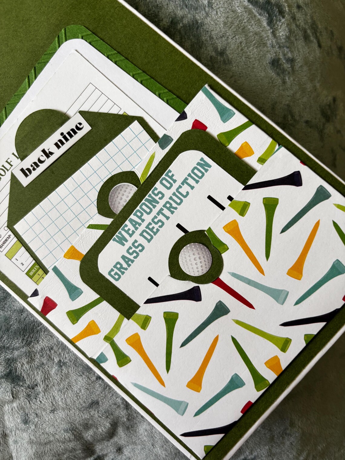 Golf Scorecard Album for Golfer Mini Scrapbook Album - Etsy