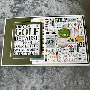 Golf Scorecard Album for Golfer Mini Scrapbook Album for Golf Trip - Etsy