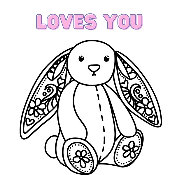 Jellycat Coloring - Etsy