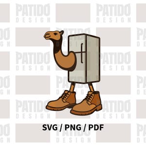 Frigo Camelo Camel Fridge Meme SVG PNG PDF | Italian Brainrot Weirdcore ...