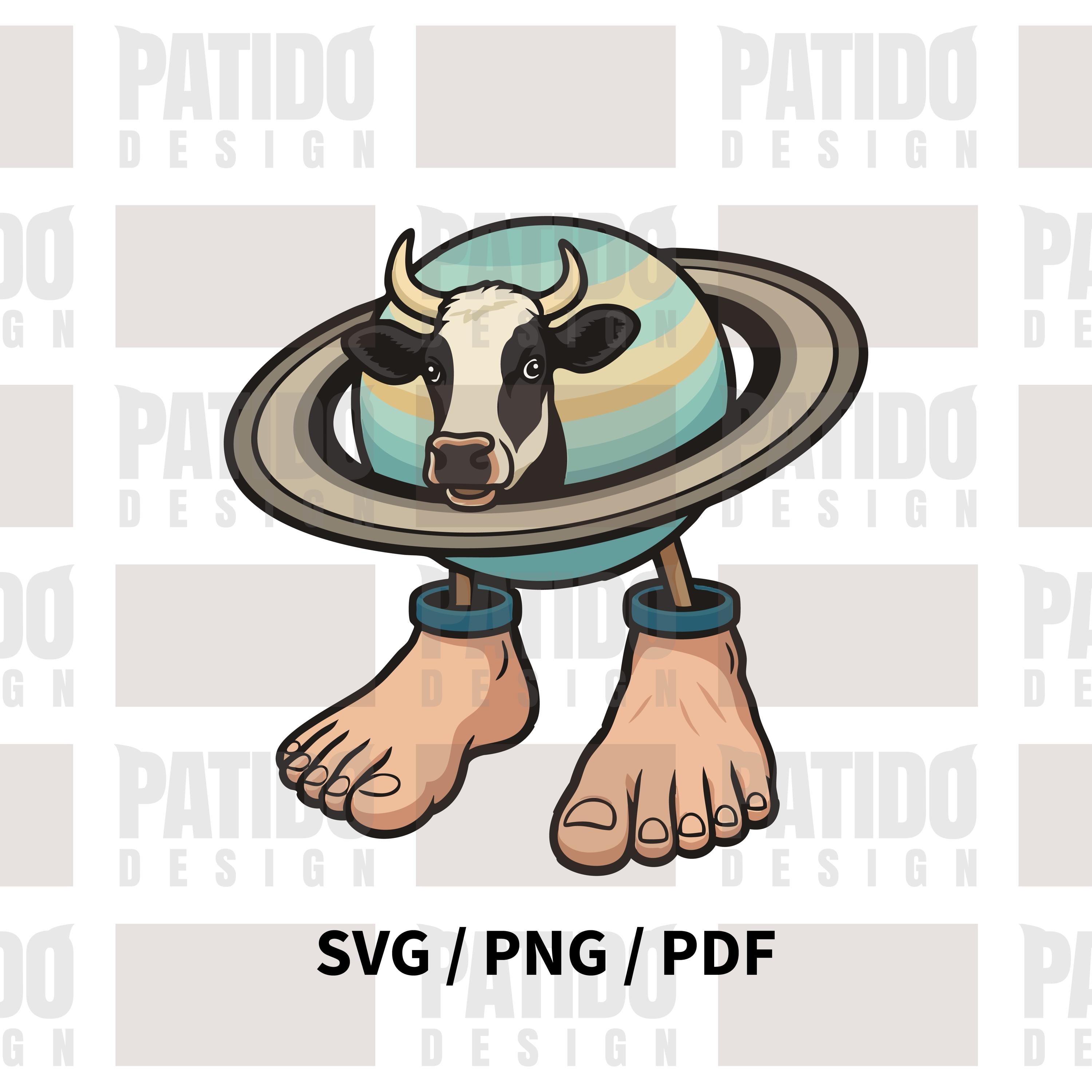 La Vaca Saturno Saturnita Cow Planet Meme SVG PNG PDF | Italian ...