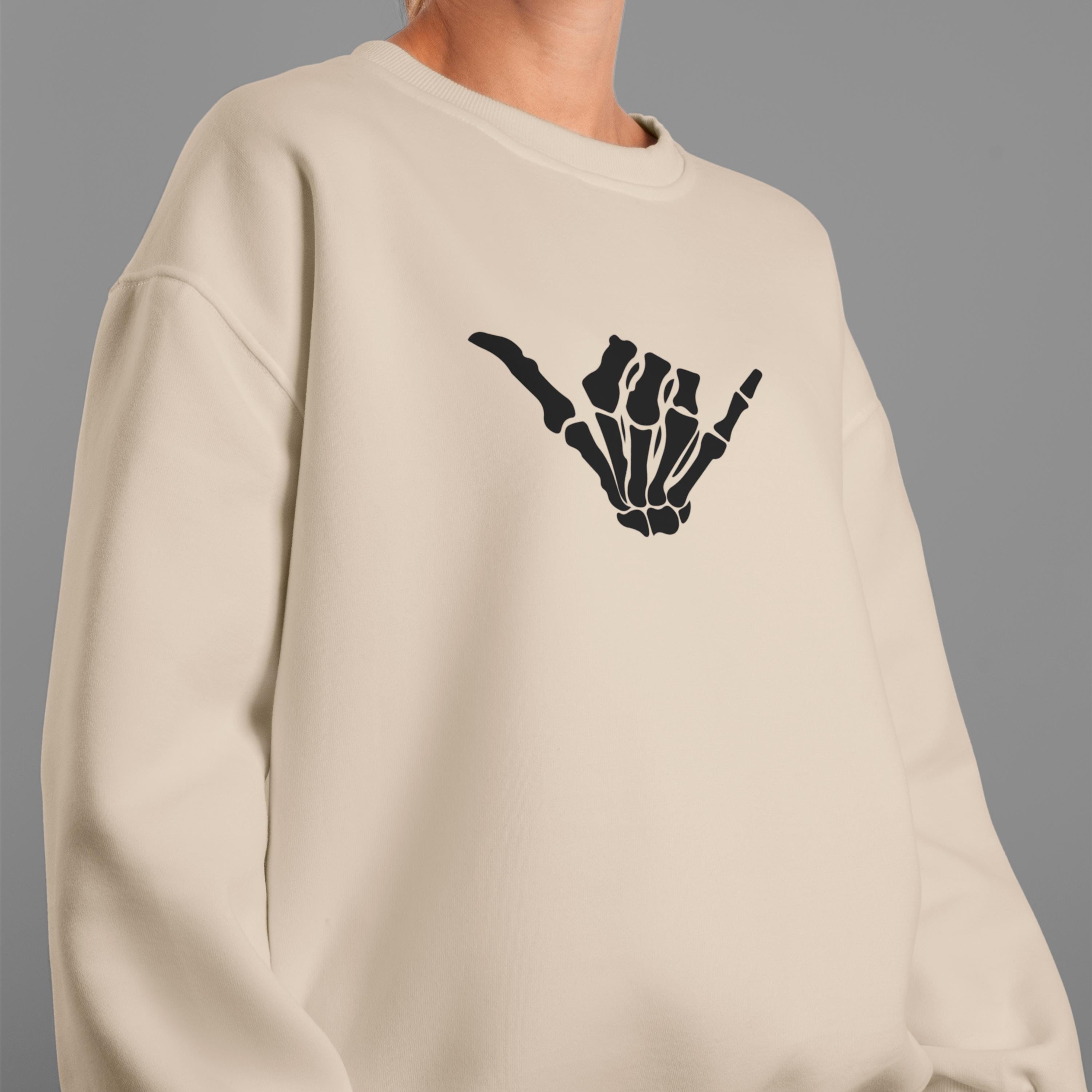 Skeleton Shaka Hand SVG Cut File | Skull Hang Loose Surf Clipart | Edgy ...