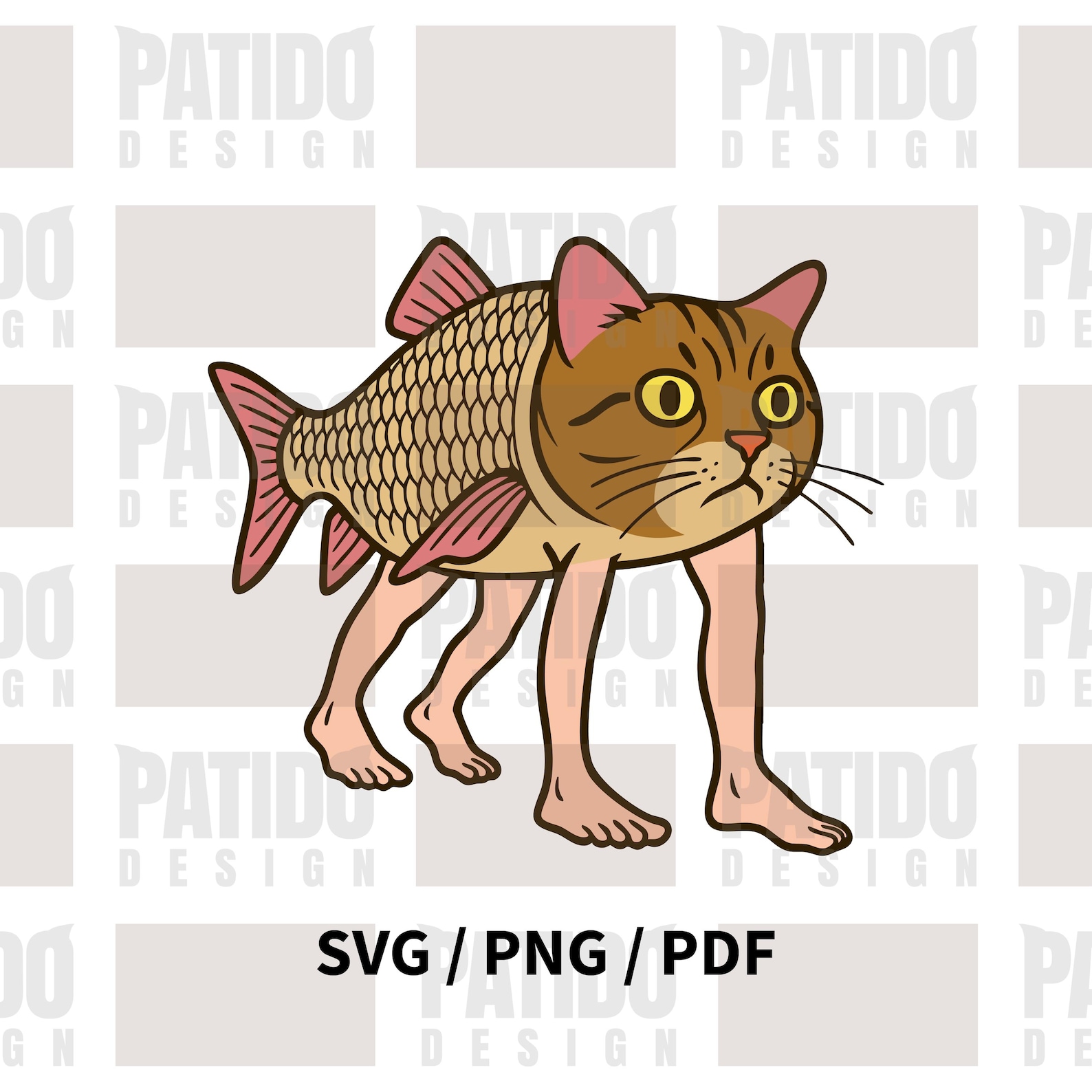 Trulimero Trulicina Catfish Meme SVG PNG PDF | Italian Brainrot ...