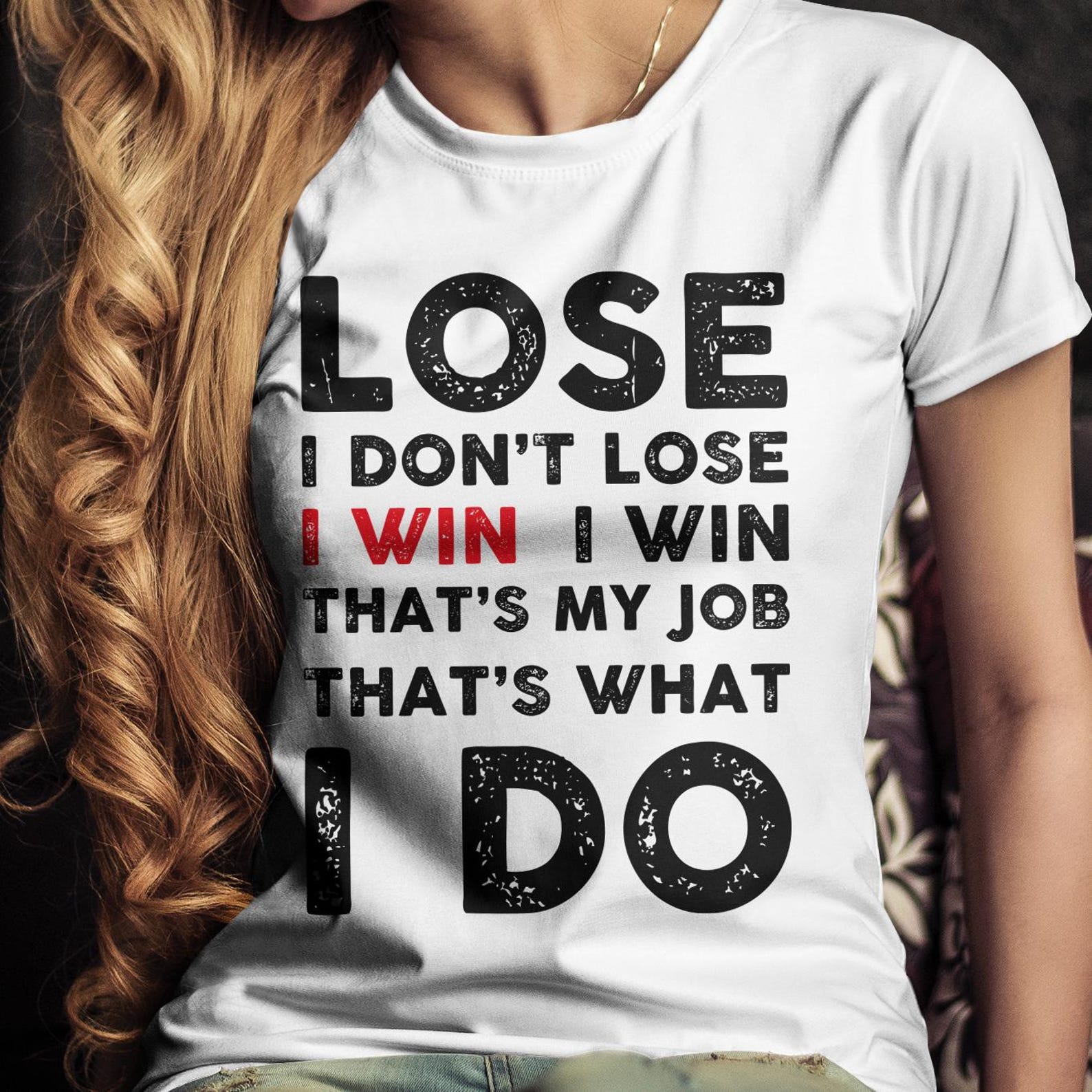 I Don’t Lose I Win SVG Motivational Quote Design, Distressed Sports ...