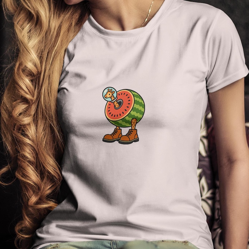 Girafa Celeste Watermelon Giraffe Astronaut Meme SVG PNG PDF | Italian ...