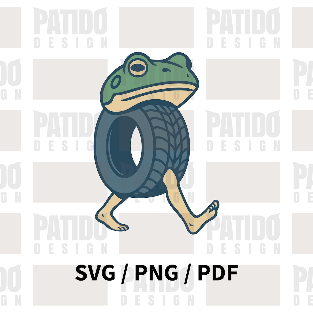 Boneca Ambalabu Frog Tire Meme SVG PNG PDF | Italian Brainrot Weirdcore ...