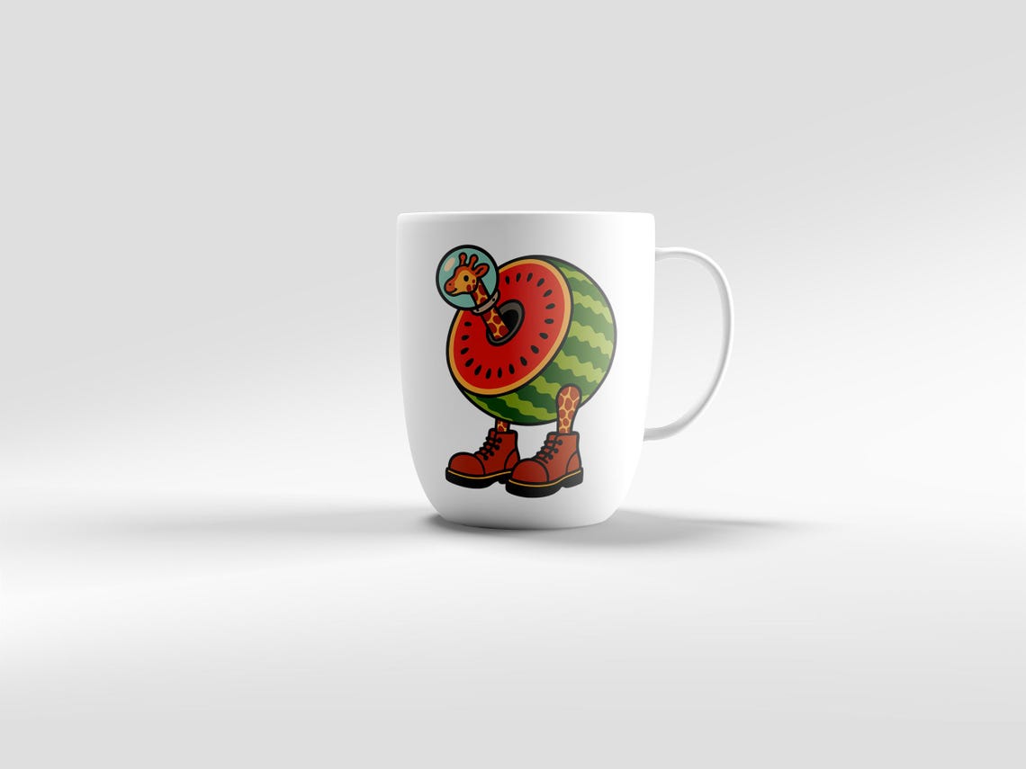 Girafa Celeste Watermelon Giraffe Astronaut Meme SVG PNG PDF | Italian ...